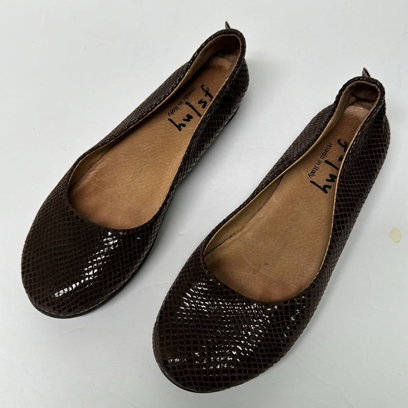 French Sole | Shoes | French Sole Zeppa Chocolate Snake Wedge | Poshmark